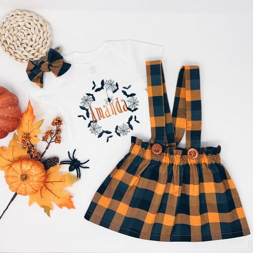 Baby Girl Halloween Outfit Halloween Shirt Girls Fall Outfit - Etsy