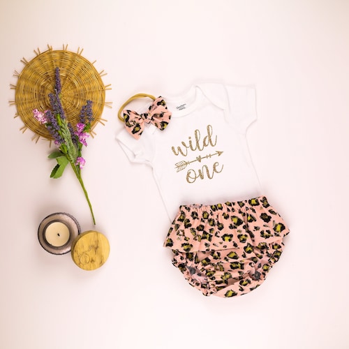 Wild One Birthday Girl Outfit 'rosy' Wild One Birthday - Etsy