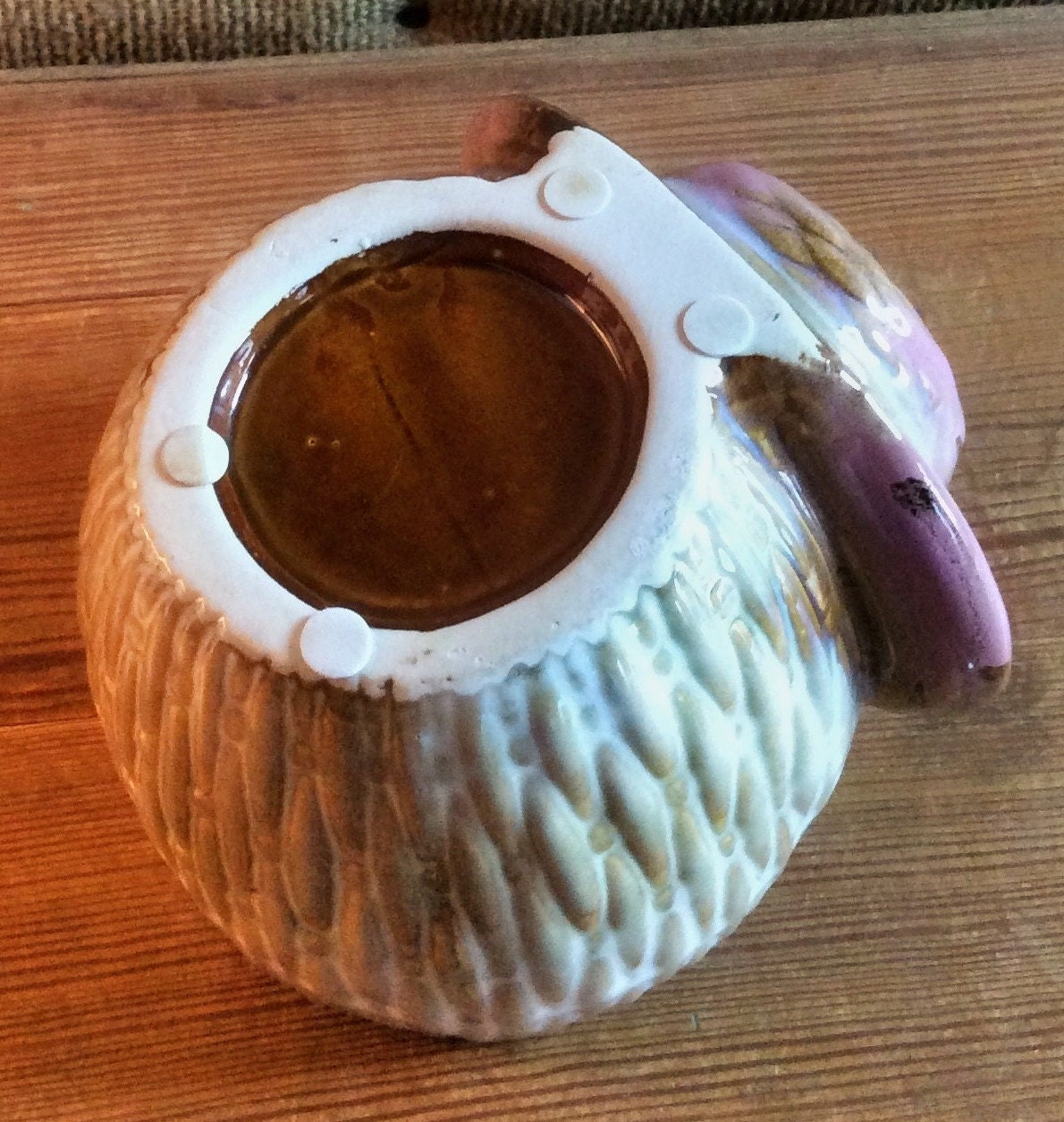 Ceramic Bonnet Hat Planter Pot Pink With Bow, Unique Gift Idea ...