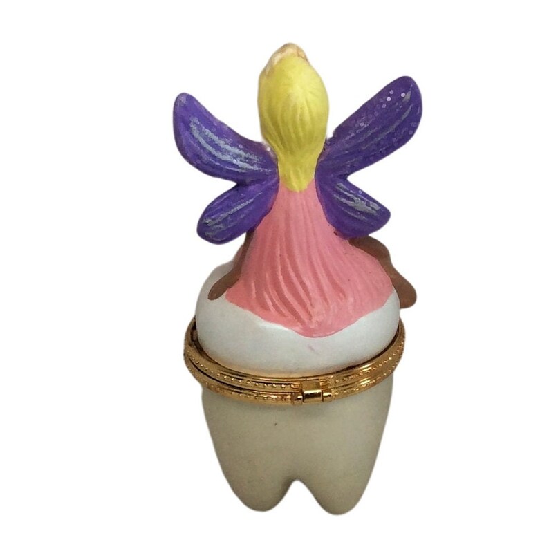 Tooth Fairy Tooth Holder Trinket Box Pink Fairy Pixy Tooth - Etsy