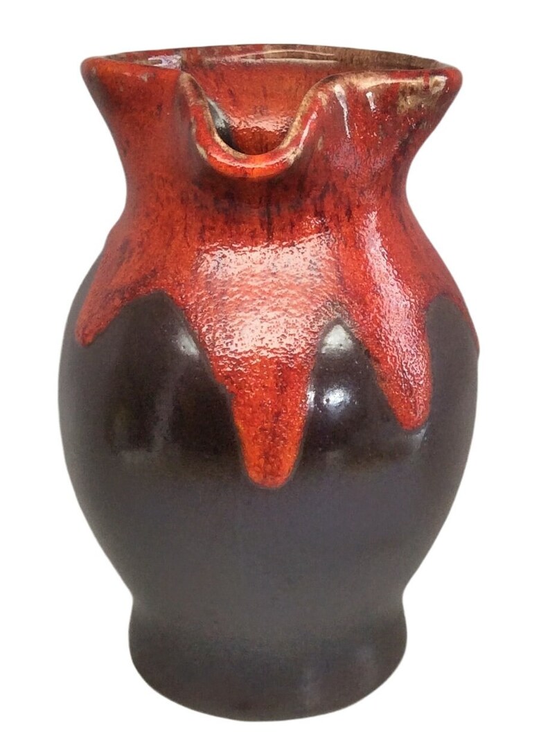 Lava Drip Volcano Canadian Pottery Pitcher Vase - Etsy