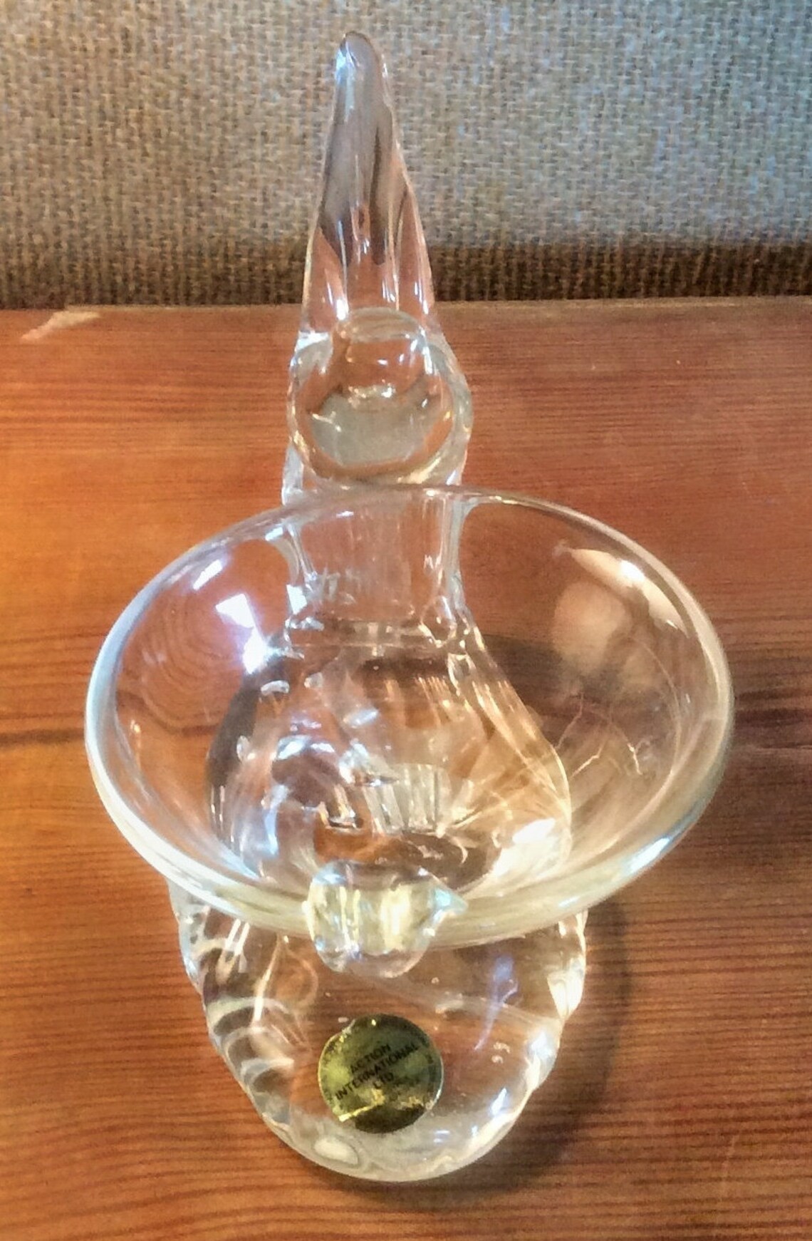 Glass Bird Bath Ashtray, Vintage Glass Ashtray, Bird Lover Gift ...