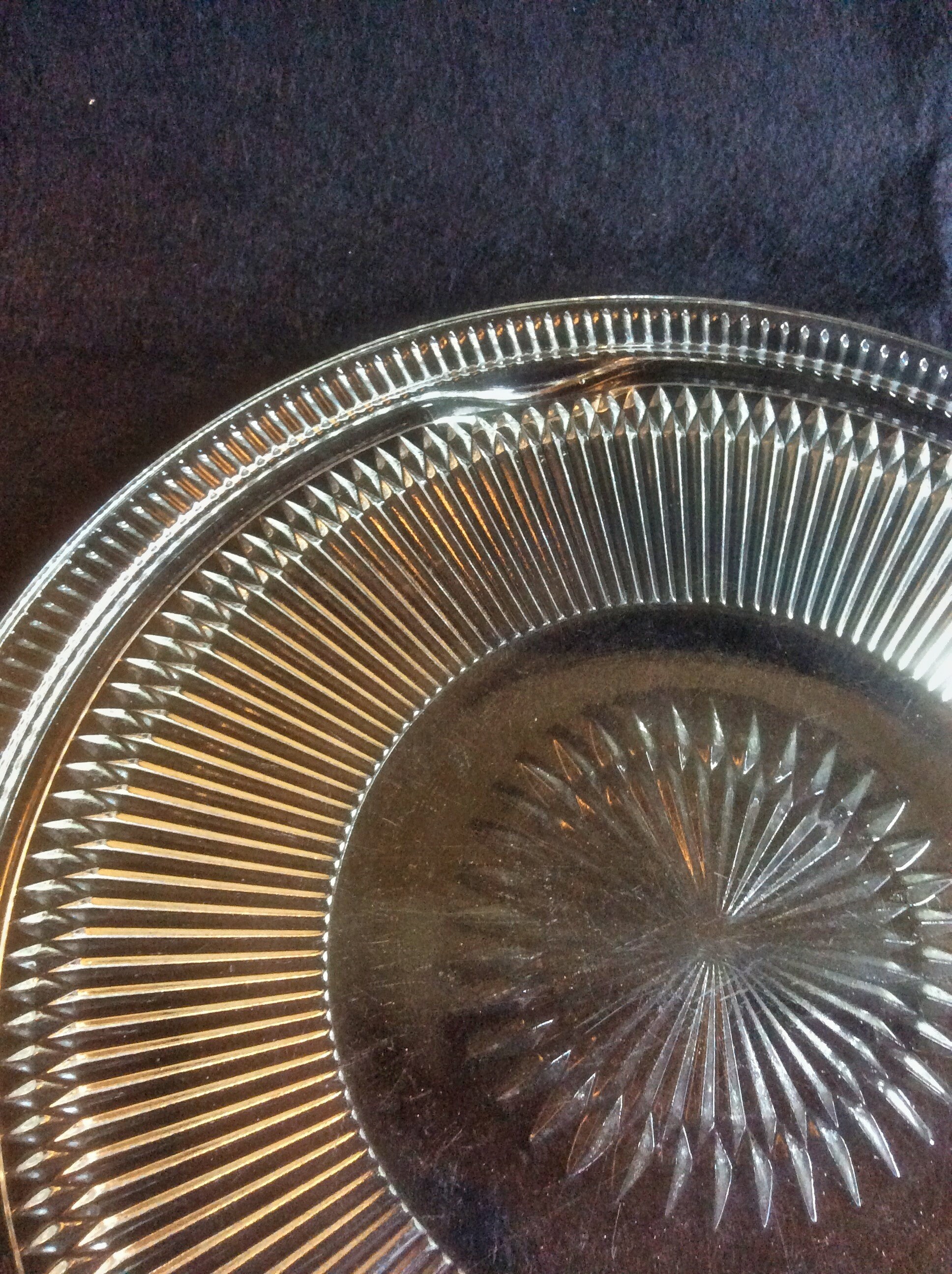 Glass Round Cake Serving Footed Platter, Vintage Cake Stand, Elegant ...