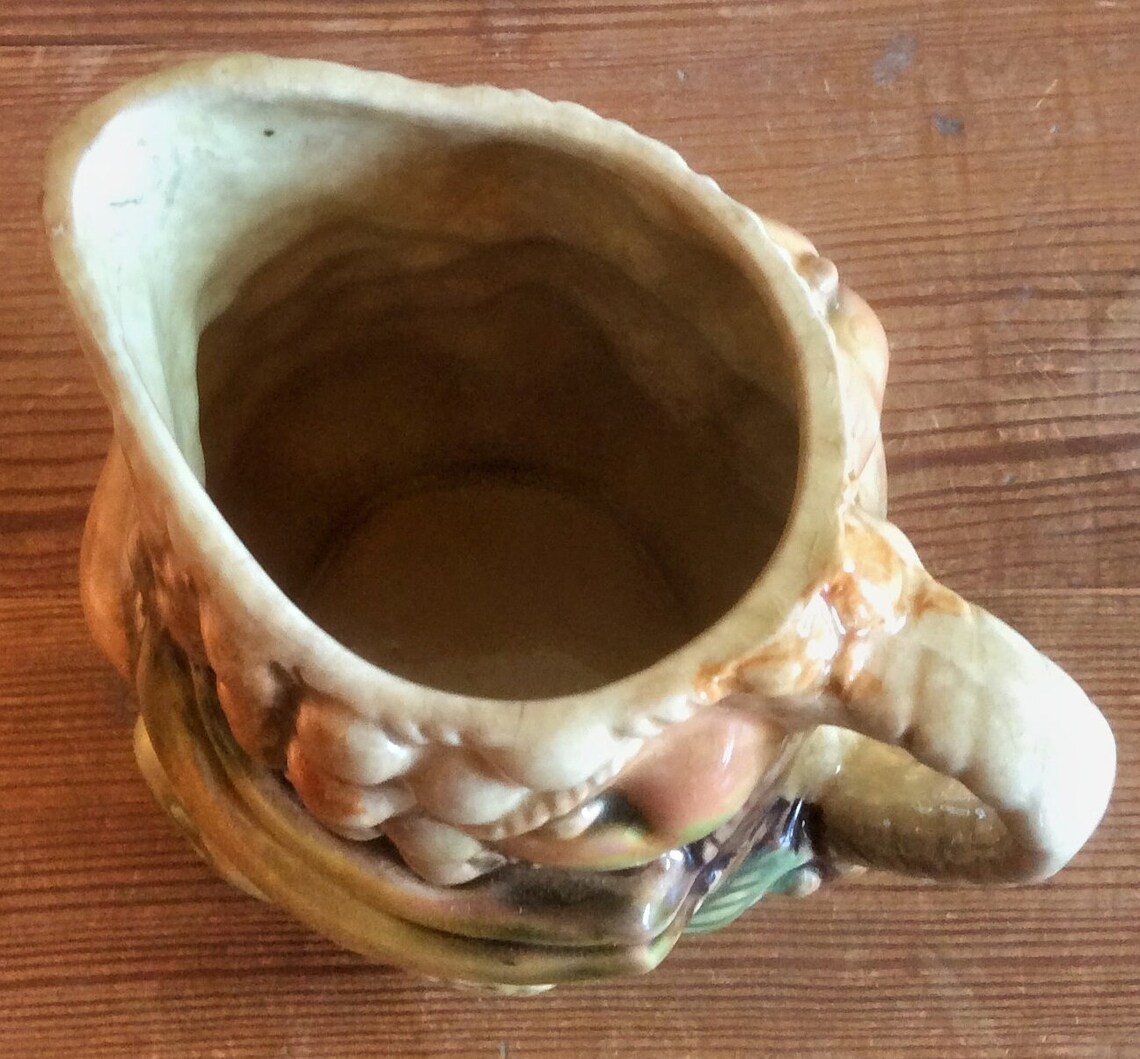 Vintage Ceramic Tilso Japan Majolica Creamer Pitcher, Fruit Motif ...
