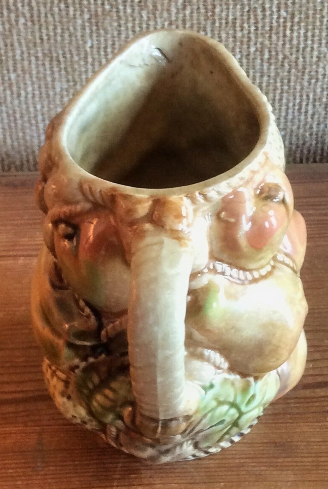 Vintage Ceramic Tilso Japan Majolica Creamer Pitcher, Fruit Motif ...