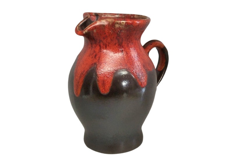 Lava Drip Volcano Canadian Pottery Pitcher Vase - Etsy