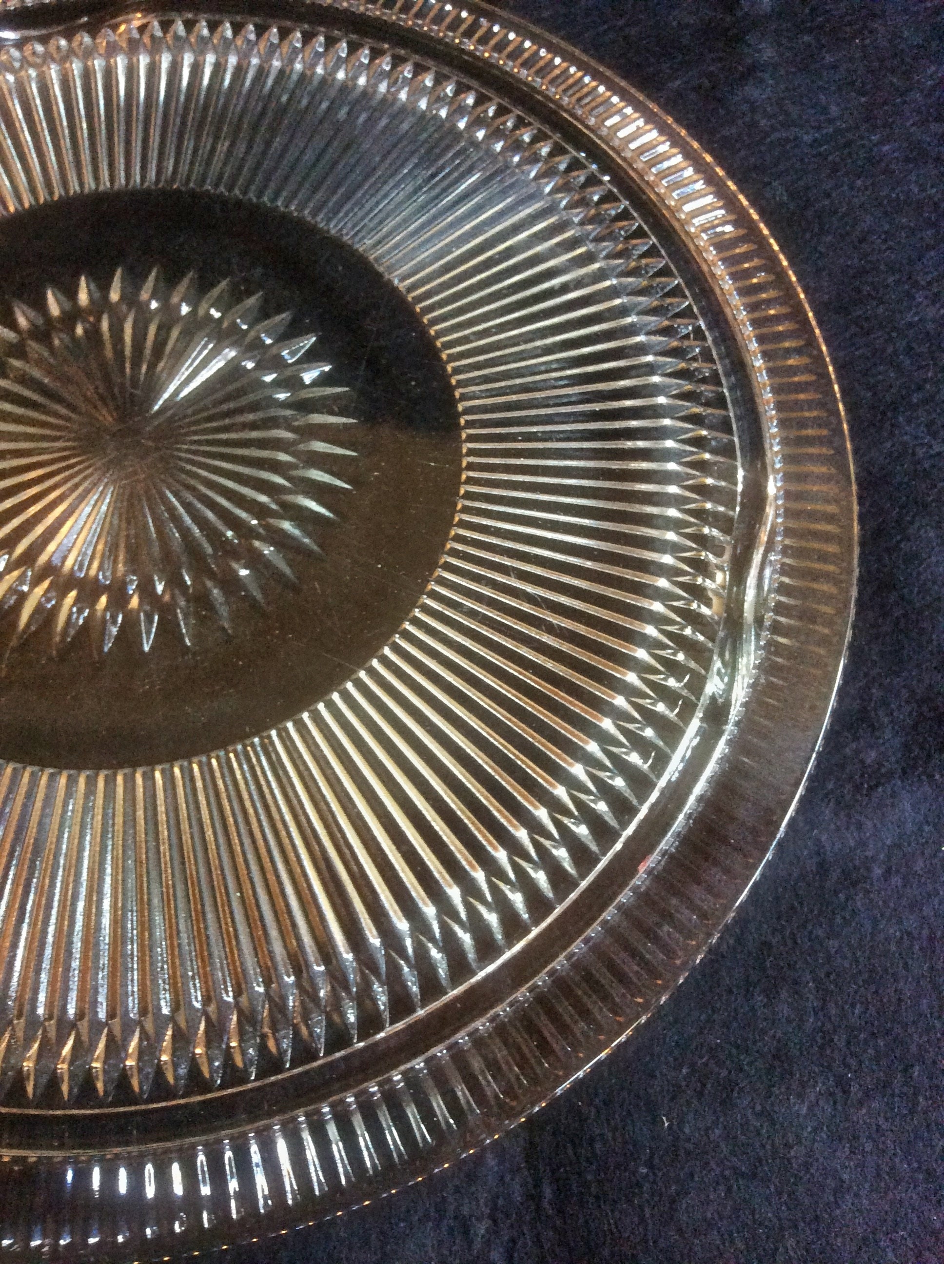 Glass Round Cake Serving Footed Platter, Vintage Cake Stand, Elegant ...