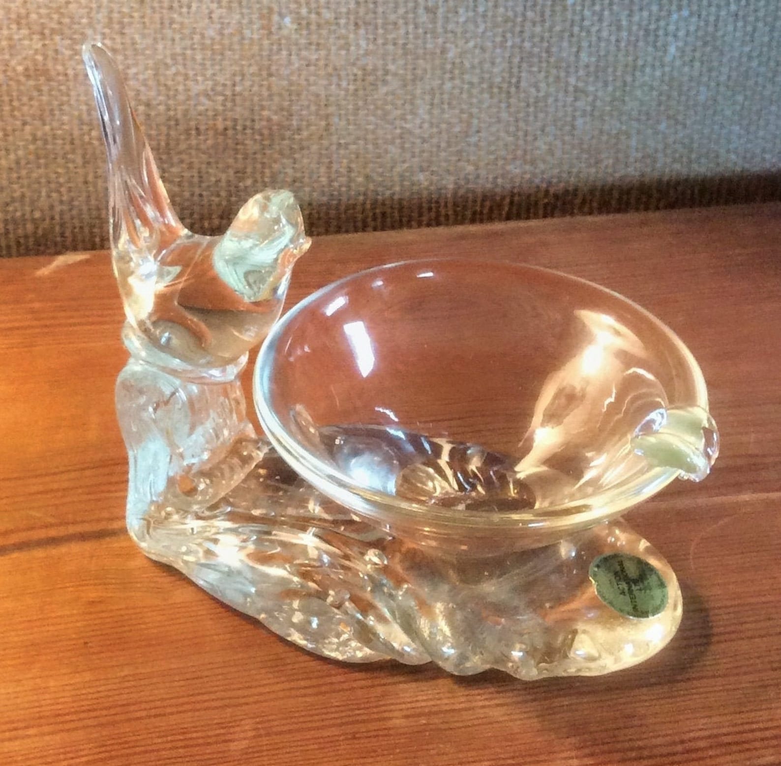 Glass Bird Bath Ashtray, Vintage Glass Ashtray, Bird Lover Gift ...