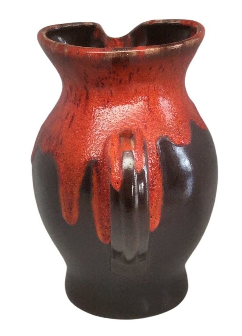 Lava Drip Volcano Canadian Pottery Pitcher Vase - Etsy