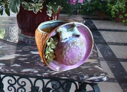 Ceramic Bonnet Hat Planter Pot Pink With Bow, Unique Gift Idea ...