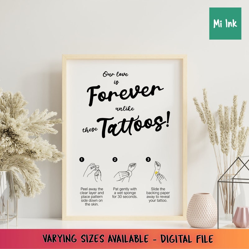 Printable Wedding Tattoos - Etsy UK