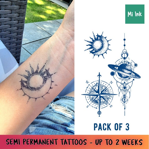Sun Moon Tattoo - Etsy