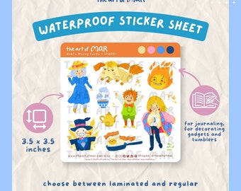 Howl's Moving Castle Sticker Sheet - Etsy