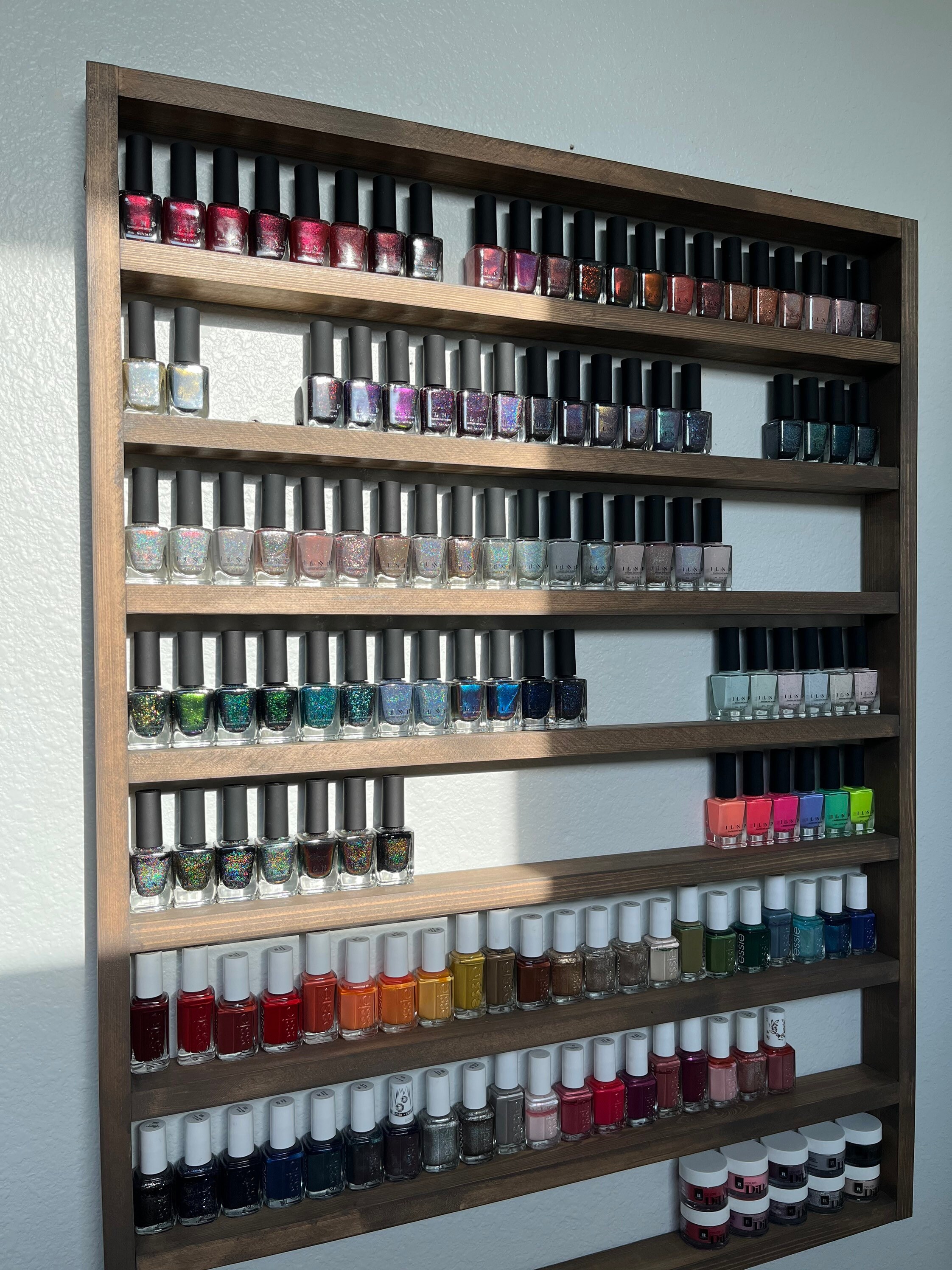 Nail Polish Shelf Nail Polish Medium Horizontal 8 Row Nail - Etsy