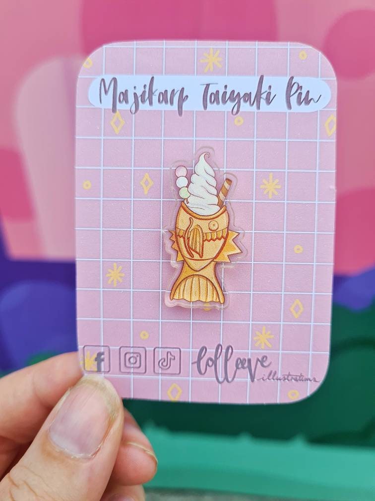 Pokemon Inspired Majikarp Taiyaki Pin - Etsy UK