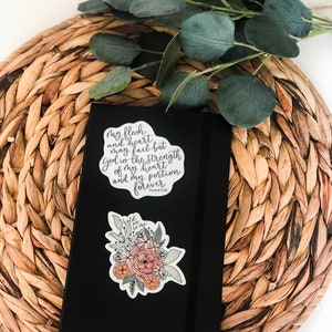 Hold on to Me Floral Die Cut Vinyl Sticker - Etsy