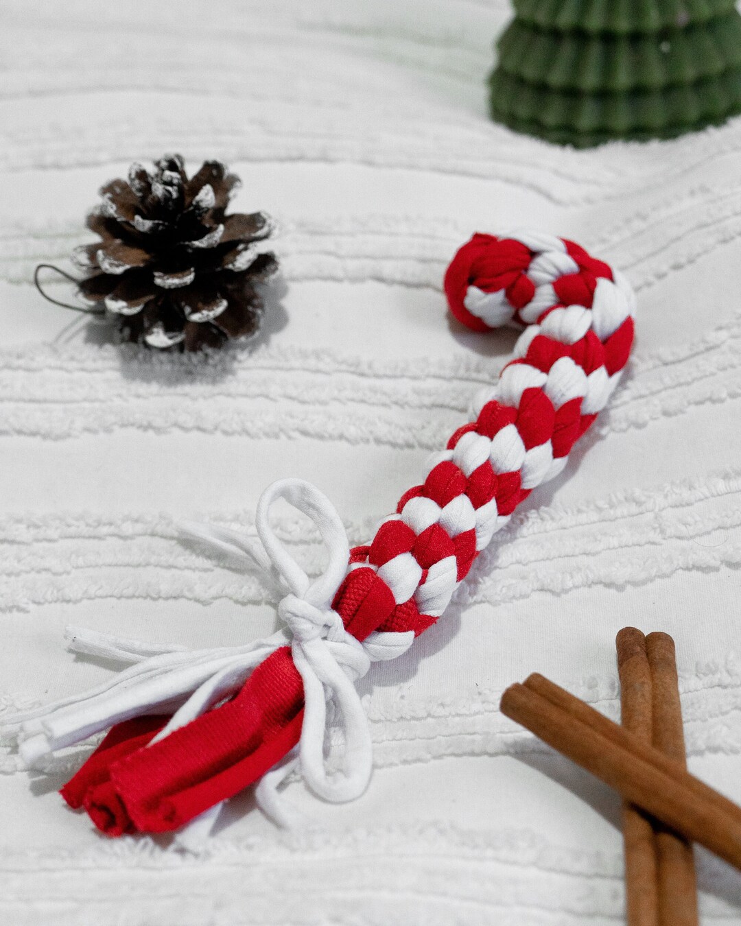 Candy Cane Christmas Dog Toy. Xmas Dog Rope Toy. Christmas Gift for ...
