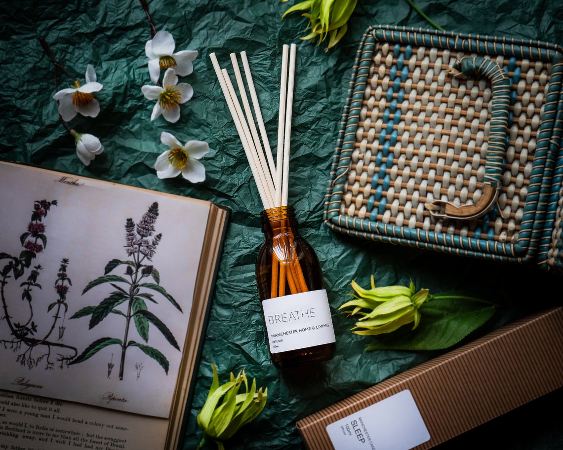 Sandalwood Musk Fragrance Reed Diffuser Office Decor Yoga - Etsy