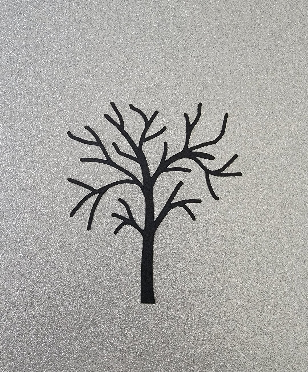 Tree Black Silhouette Cut Paper Shape DIY Cardmaking Scrapbooking ...