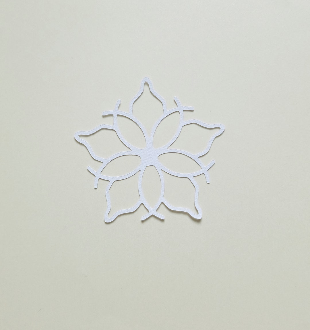 Flower Outline Paper Shape DIY Cardmaking Scrapbooking Journaling ...