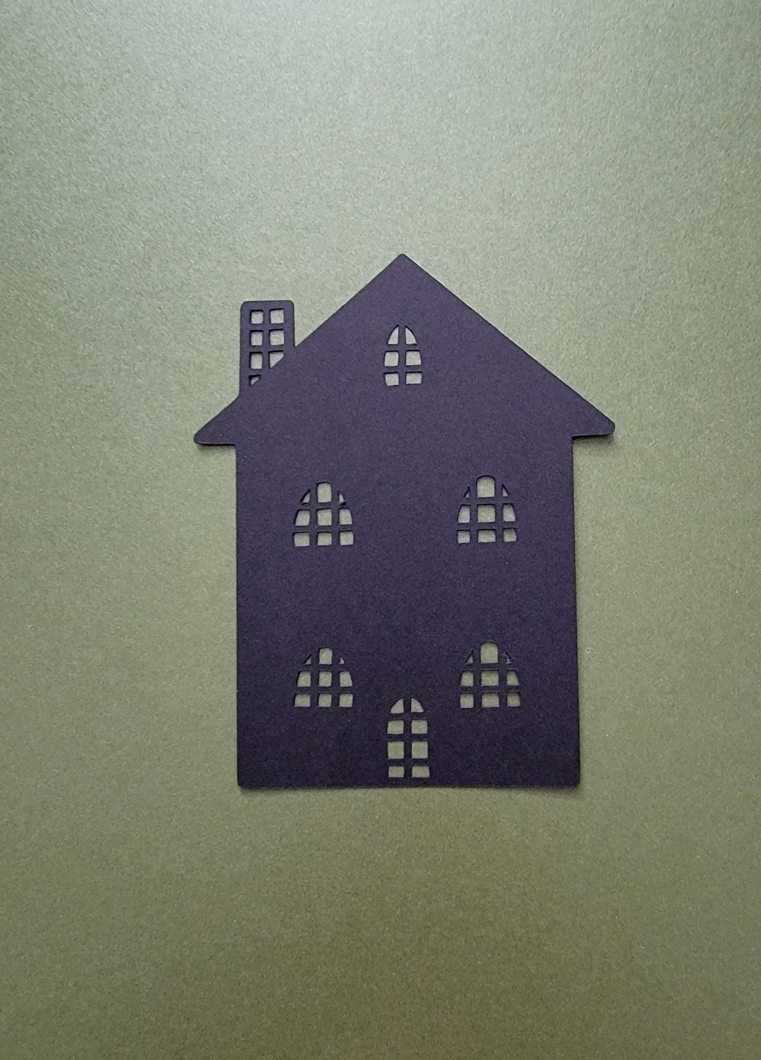 House Silhouette Cut Paper Shape DIY Cardmaking Scrapbooking Journaling ...