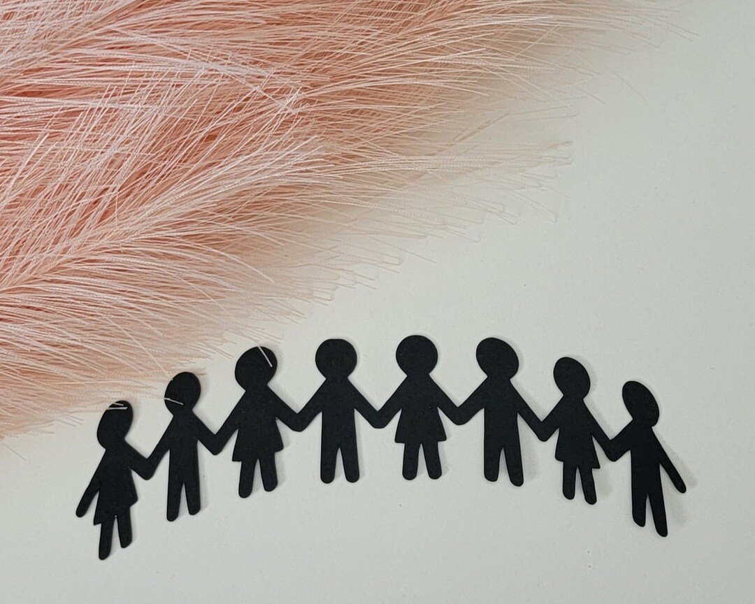 People Silhouette Cut Paper Shape DIY Cardmaking Scrapbooking ...