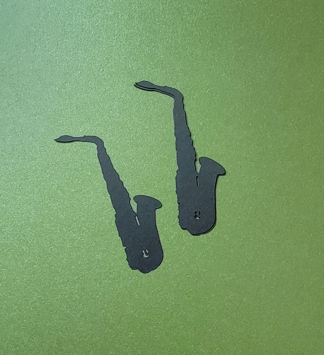 Saxophone Silhouettes Shape Paper Shape DIY Cardmaking Scrapbooking ...