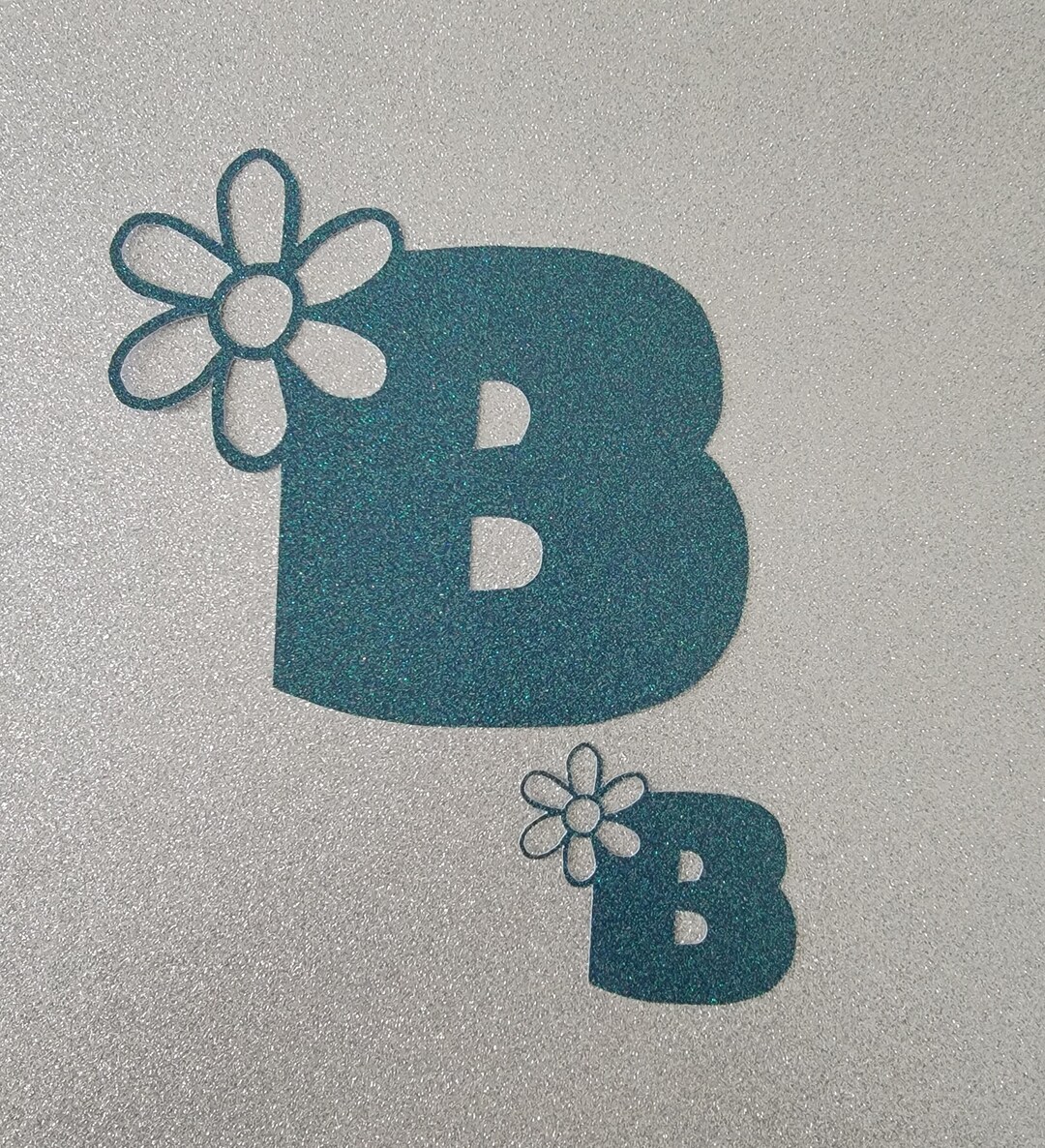 Glitter Letter B Cut Paper Shape DIY Cardmaking Scrapbooking Journaling ...