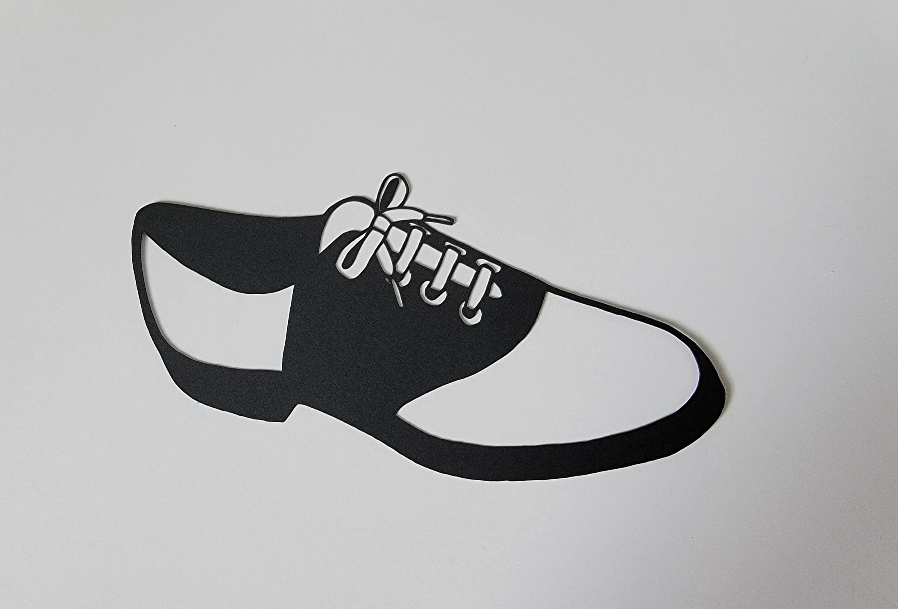 Saddle Shoe Paper Shape DIY Cardmaking Scrapbooking Journaling Crafting ...