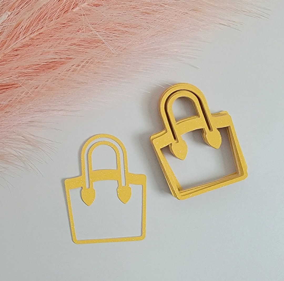 Glitter Yellow Handbag Cut Paper Shape DIY Cardmaking Scrapbooking ...