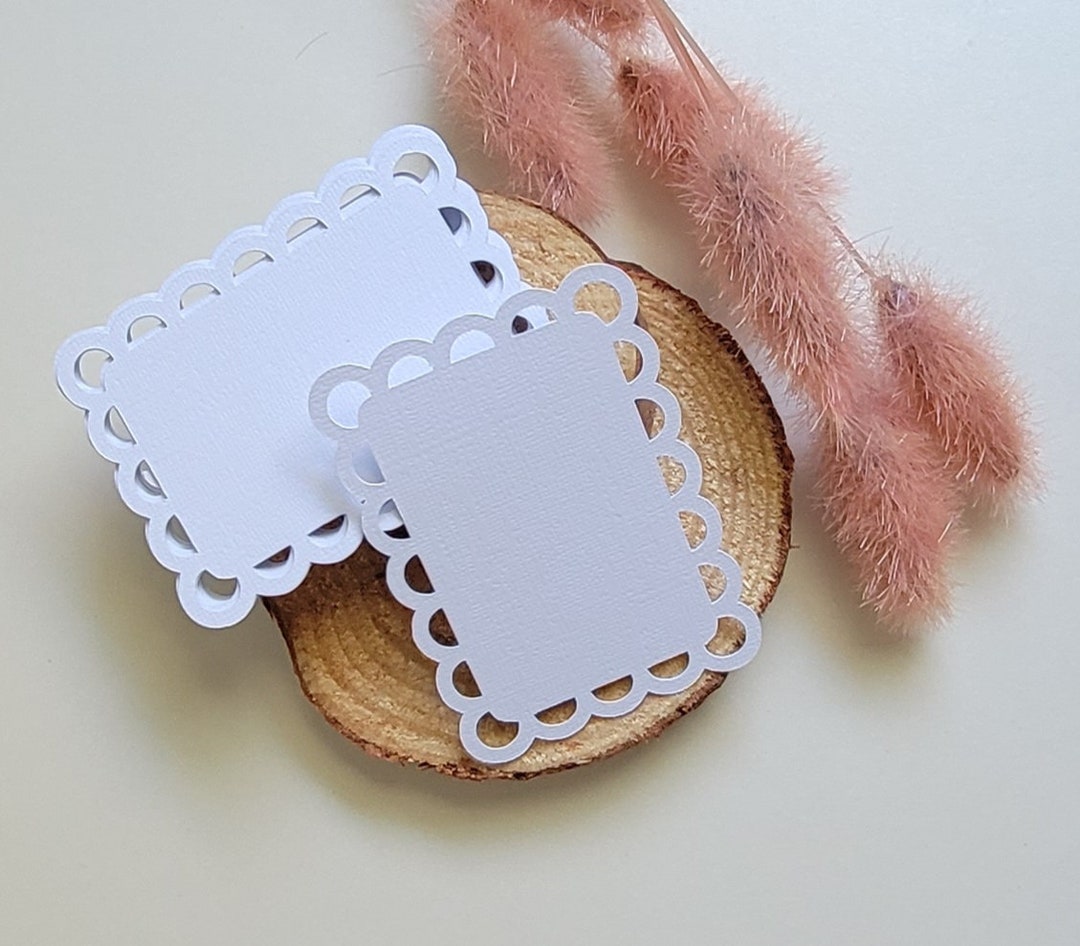 Scalloped Square Paper Shape DIY Cardmaking Scrapbooking Journaling ...