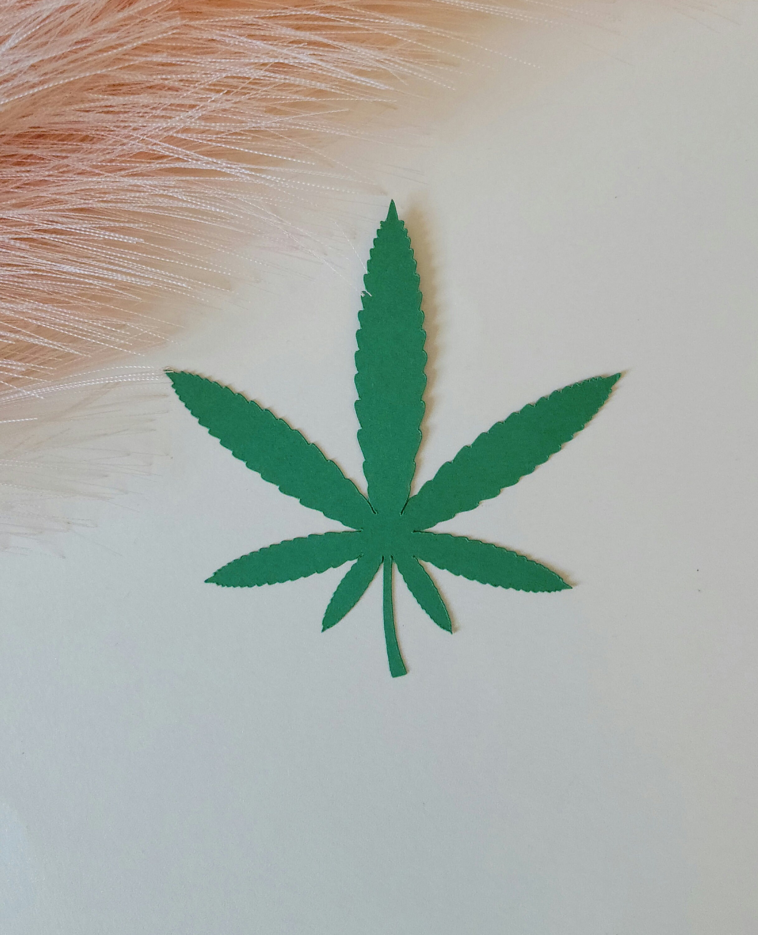 Marijuana Leaf Paper Shape DIY Cardmaking Scrapbooking Journaling ...