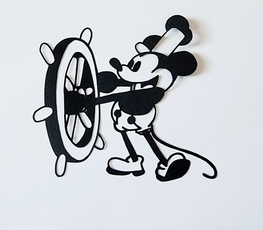 Steamboat Willie Paper Shape DIY Cardmaking Scrapbooking Journaling ...