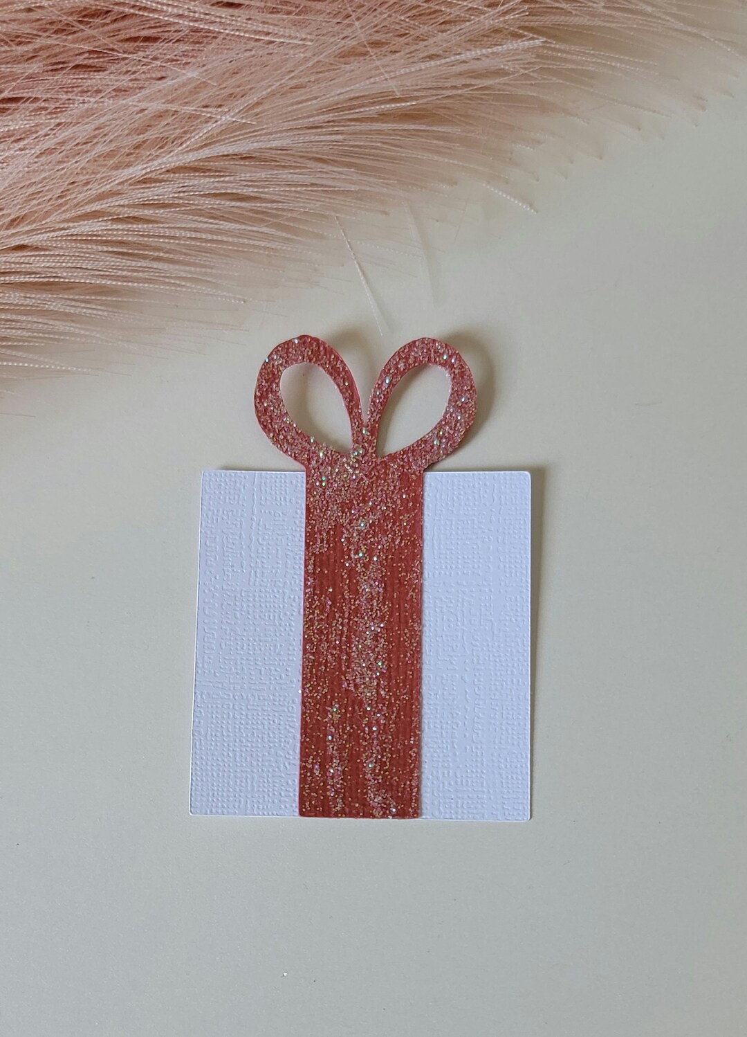 Glitter Present Gift Cut Paper Shape DIY Cardmaking - Etsy