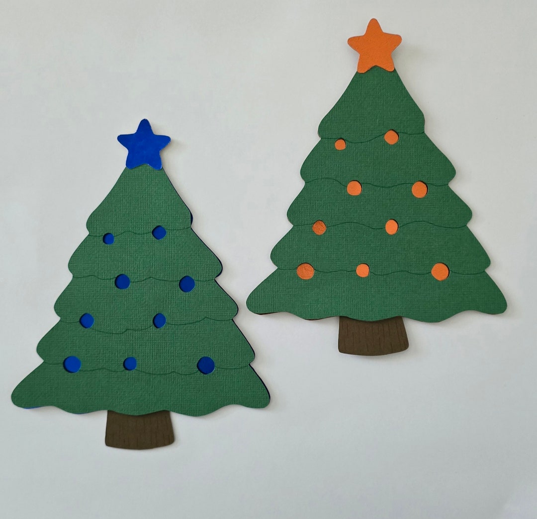 Christmas Tree Cut Layered 3D Paper Shape DIY Cardmaking Scrapbooking ...