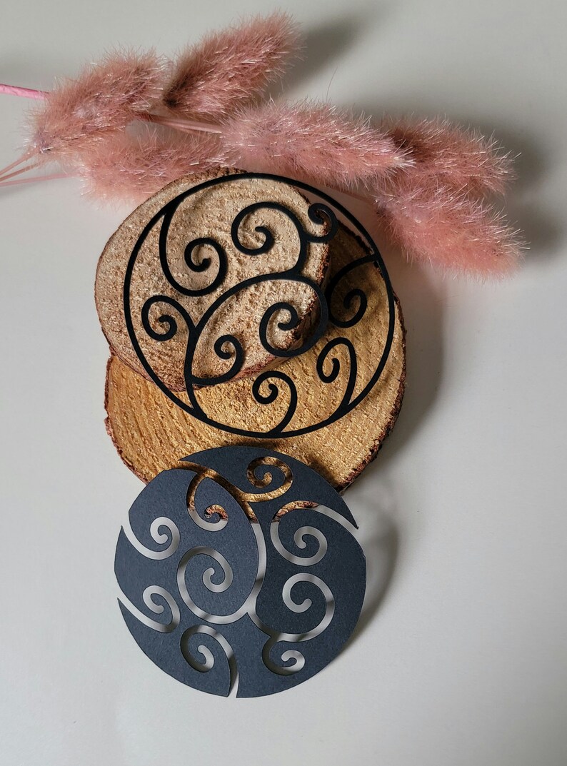 Circle Swirl Shape Paper Shape DIY Cardmaking Scrapbooking Junk ...