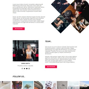 Wix Website Template, Wix Website Design, Fitness Website, Gym Website ...