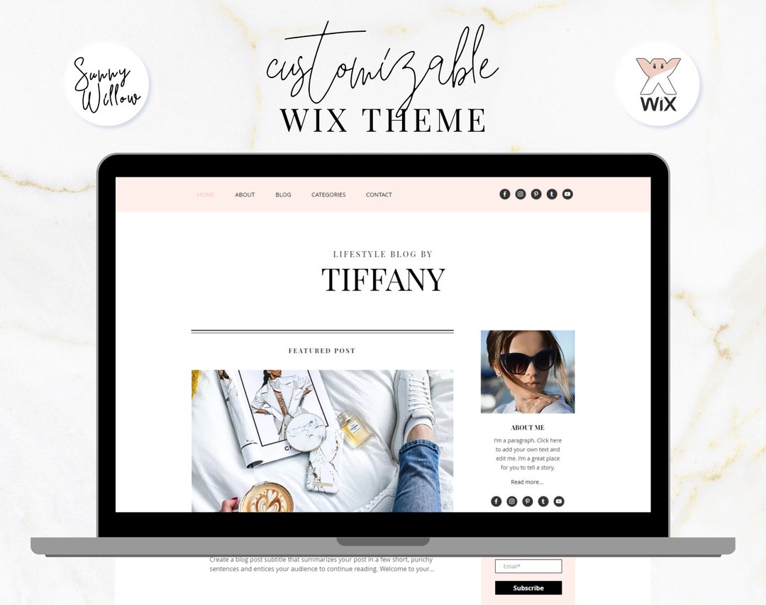 Wix Blog Template Wix Website Template Blog Website Wix Website Design ...