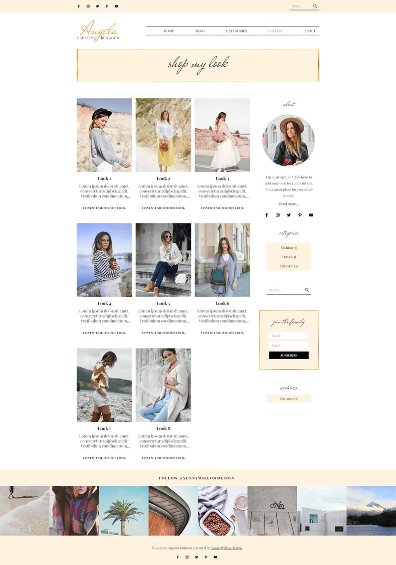 Wix Blog Website Wix Website Template Ecommerce Website Wix Website ...