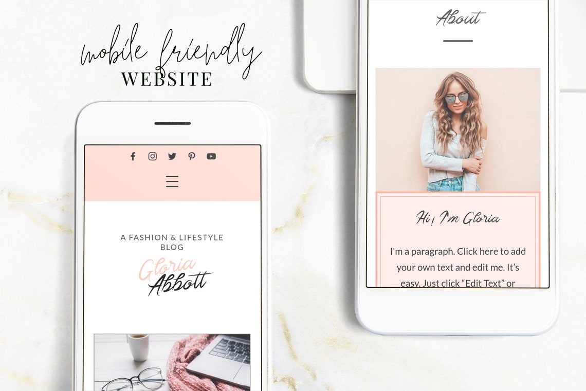 Wix Blog Website Wix Website Template Wix Website Design - Etsy