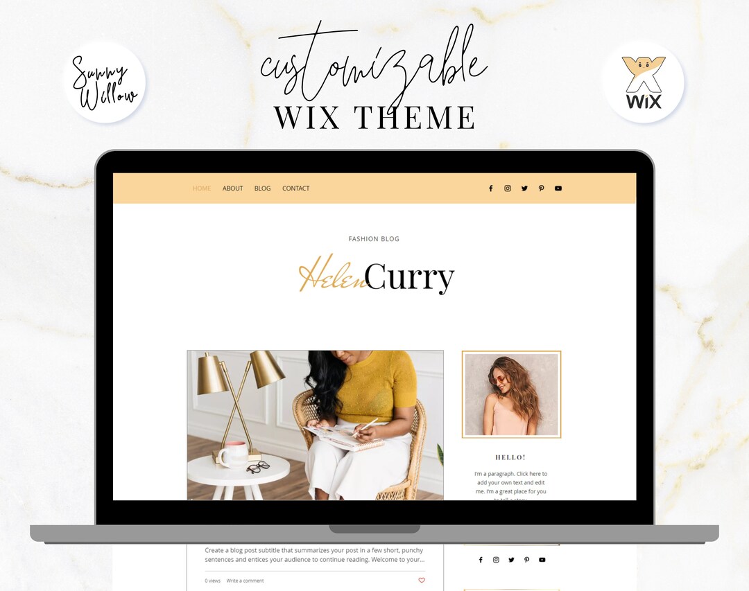 Wix Blog Website Wix Website Template Wix Website Design - Etsy Australia