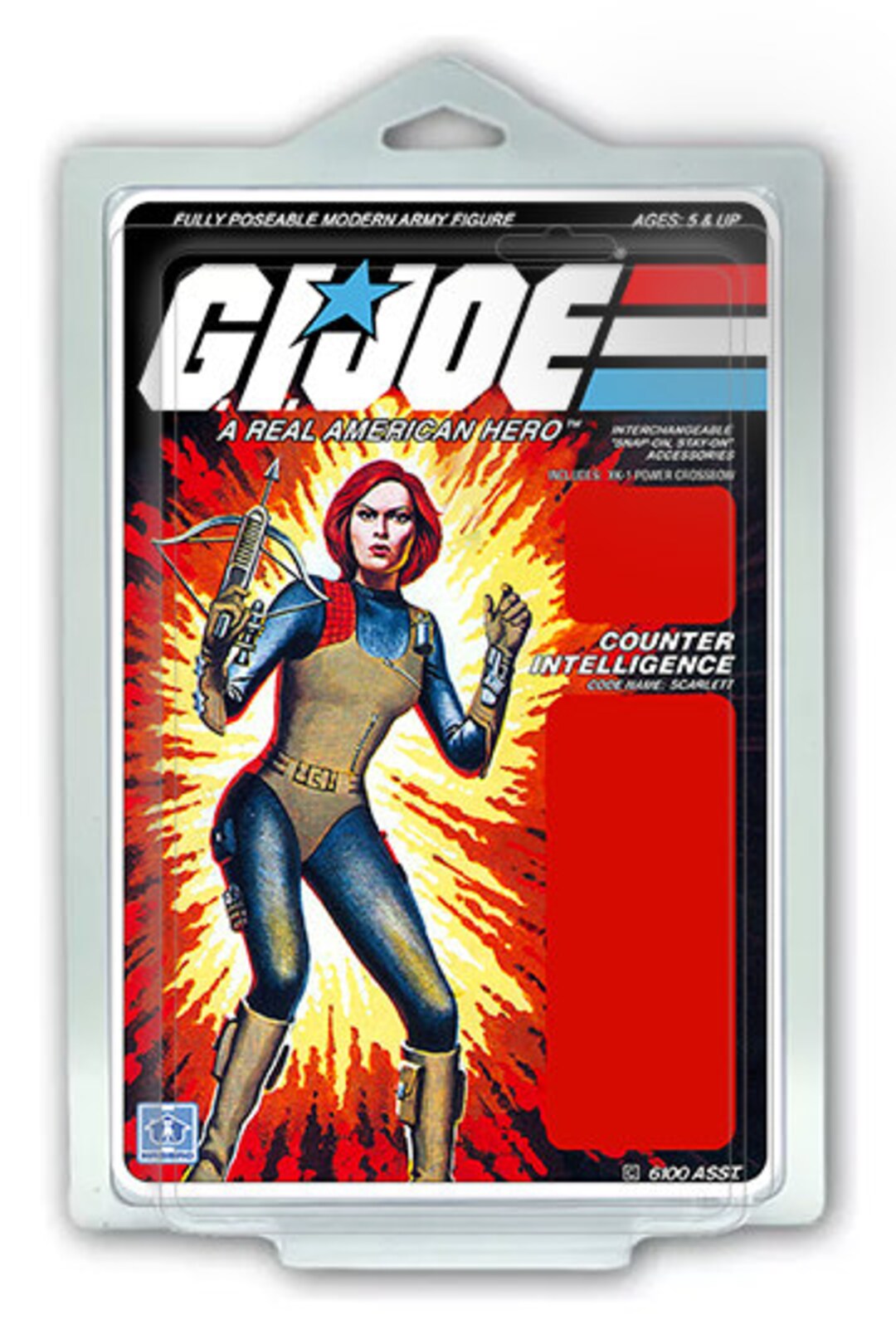 Custom GI JOE Vintage 9 Back Scarlett Inspired Reproduction Cardback - Etsy