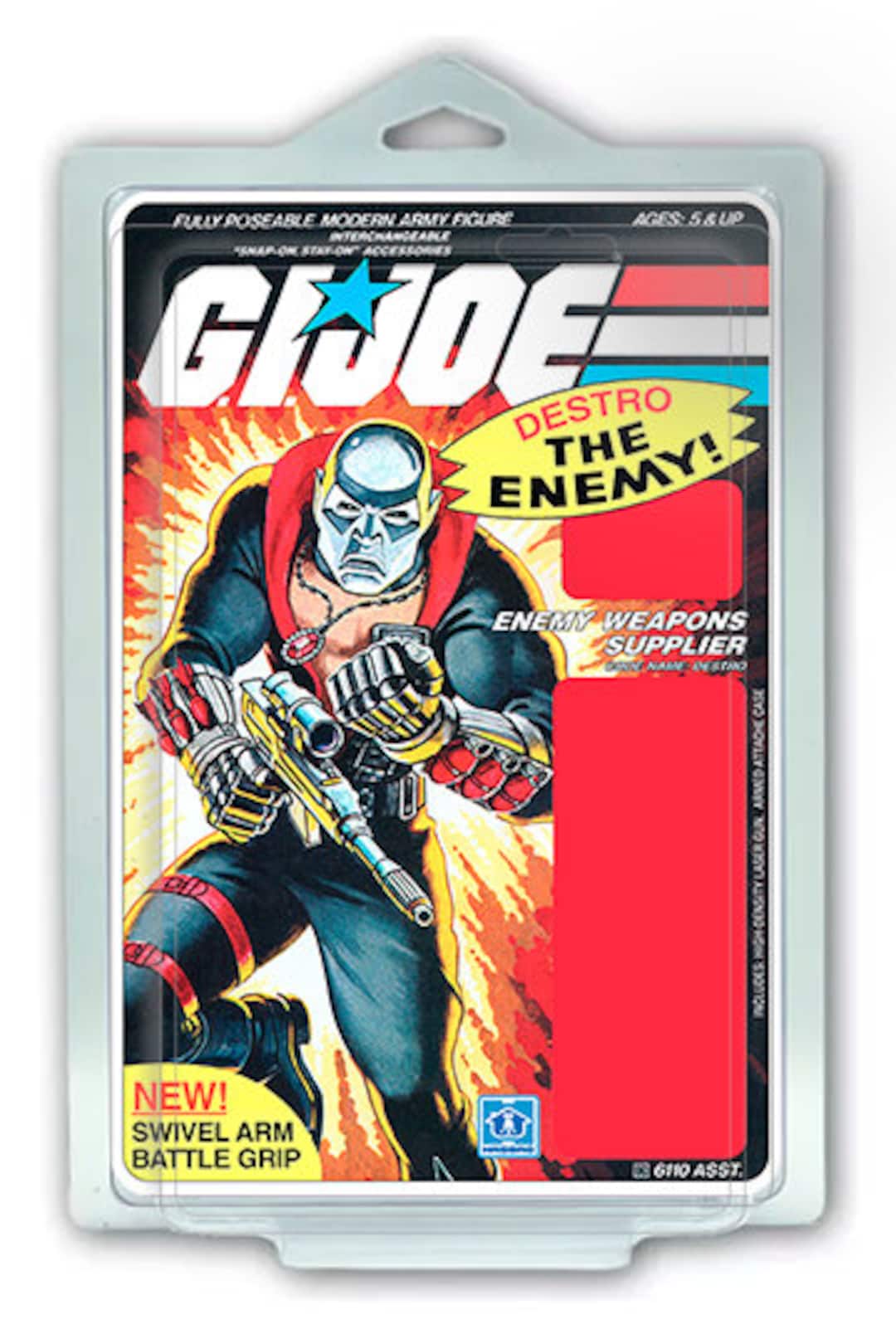 Custom GI JOE Vintage Destro 20-back Inspired Card Back - Etsy