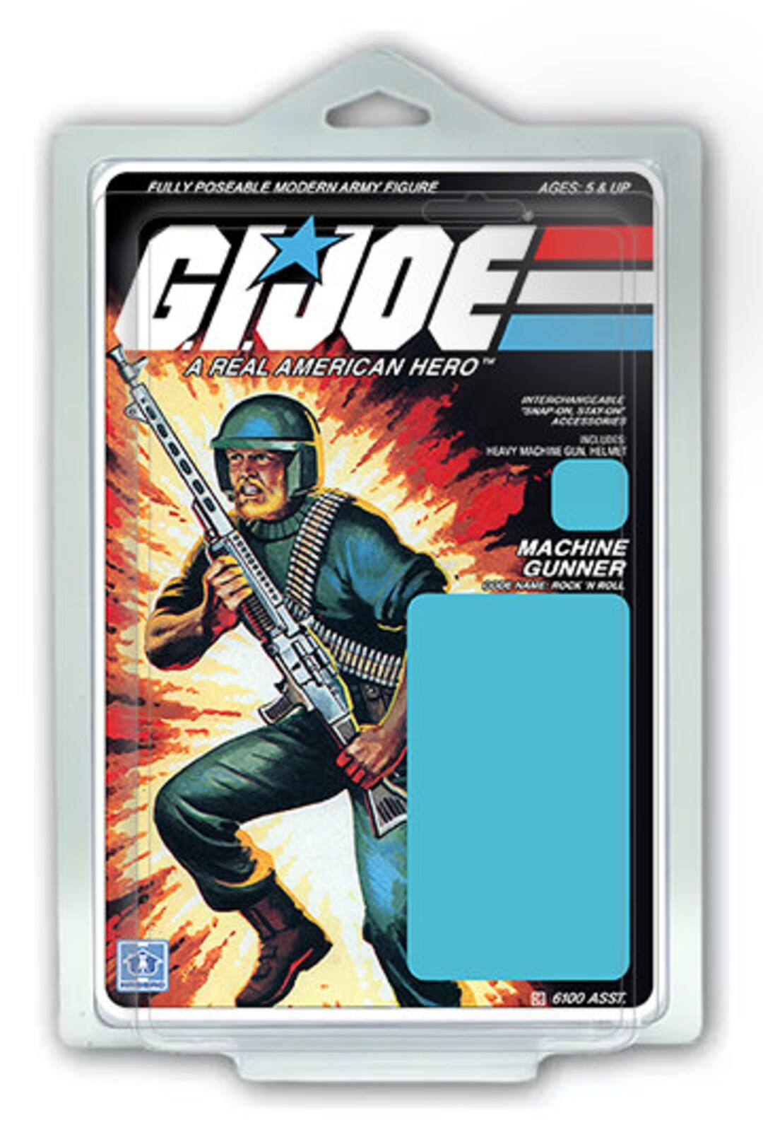 Custom GI JOE Vintage 9 Back Machine Gunner 'rock N Roll' Inspired ...