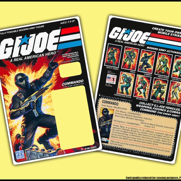 Gi Joe Cardback - Etsy