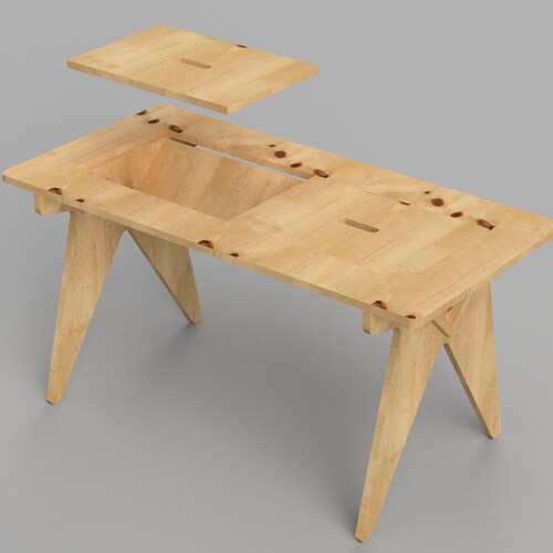 DIY Plans Sewing Craft Table With Storage - Etsy