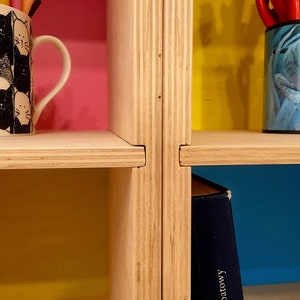 2x5 Bookshelf With Adjustable Shelves for Vinyl Records, Books, Toys ...