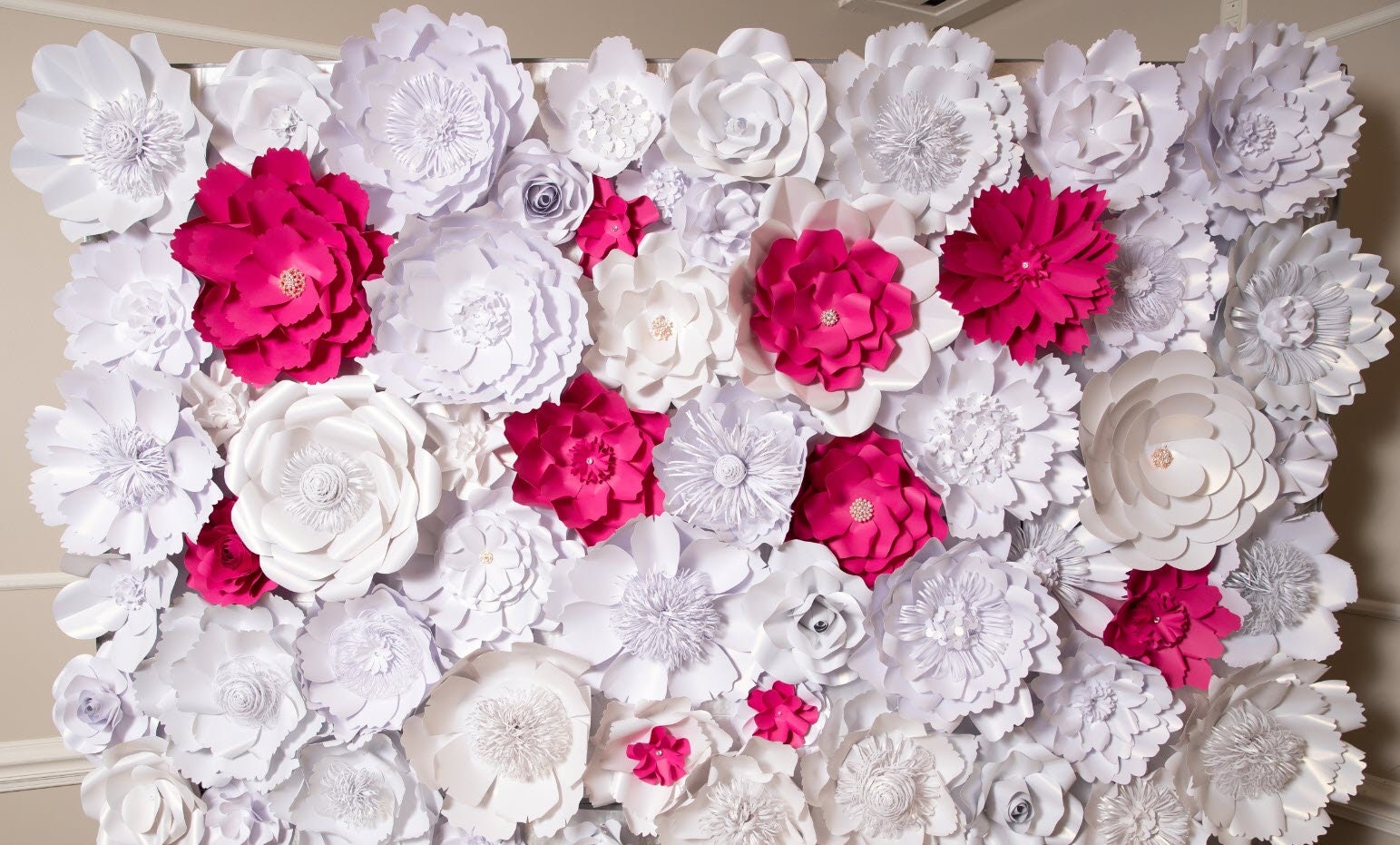 Paper Flower Backdrop Bundle Templates & Tutorial Digital - Etsy