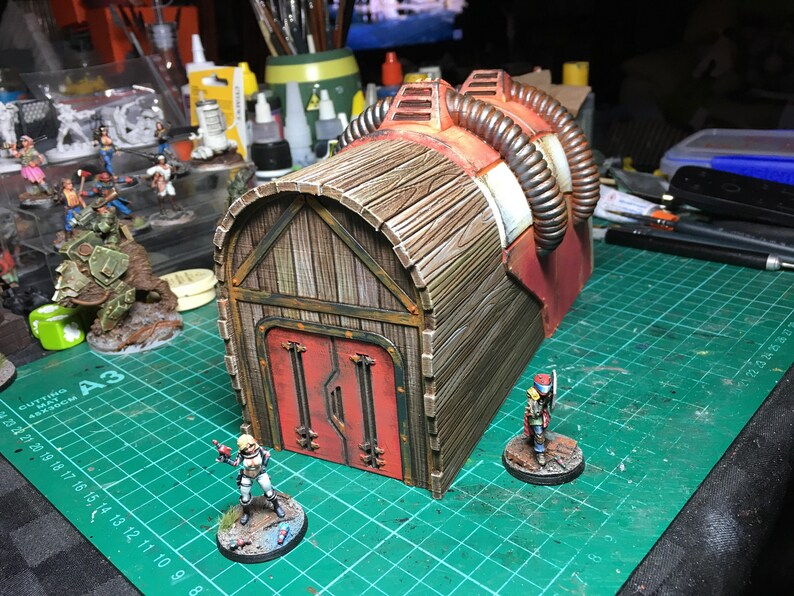 3D Printable Post Apocalyptic Barn Scifi - Etsy