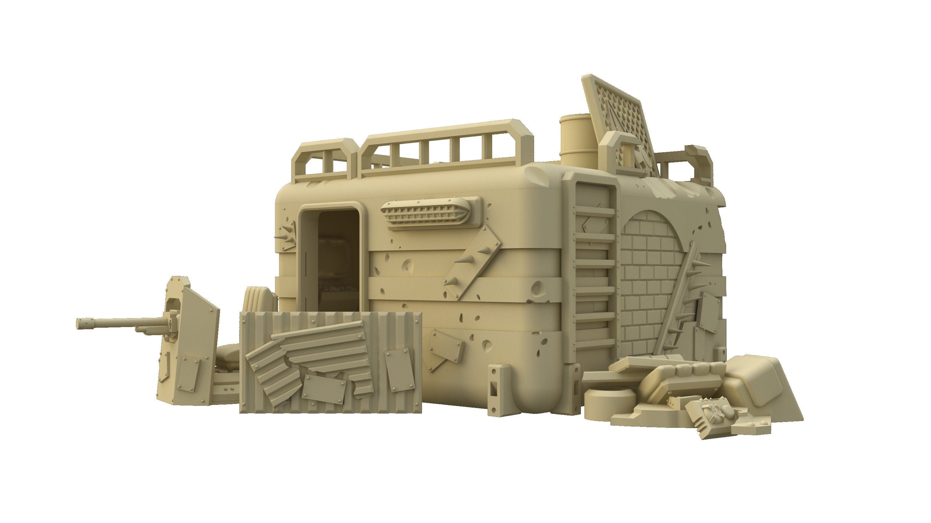 3D Printable Post Apocalyptic Living Pod Terrain Scatter - Etsy